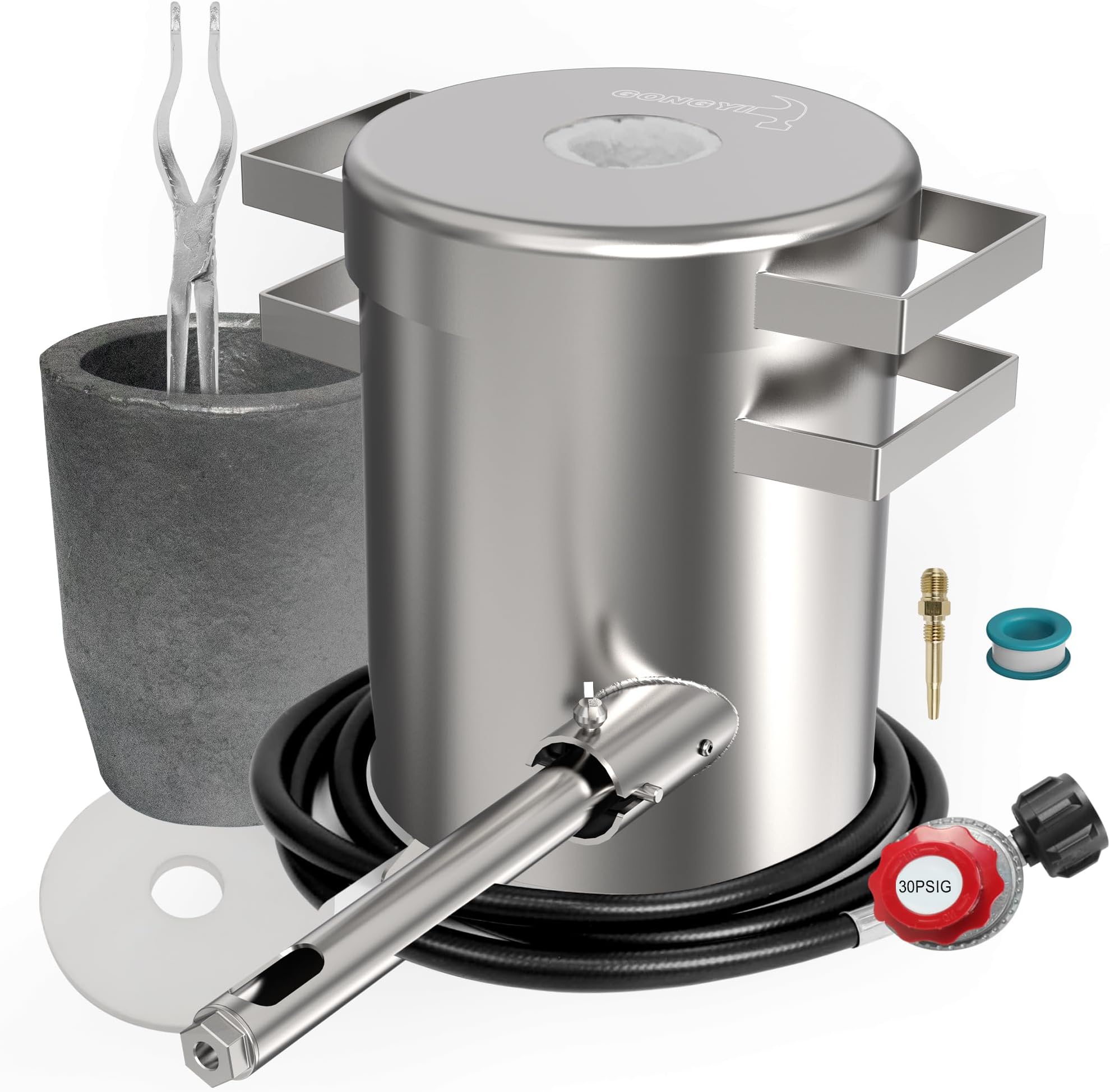 Amazon.com: VEVOR Propane Melting Furnace 2KG, 2462°F, Metal Foundry ...