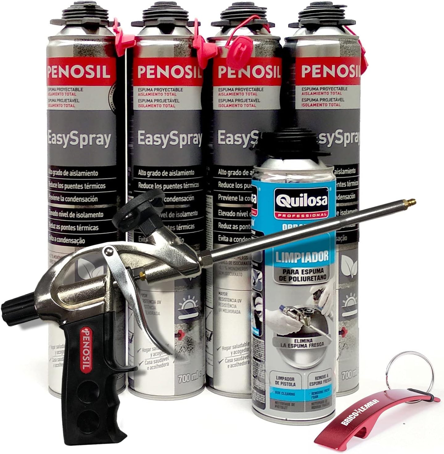 Mousse expansive polyuréthane Projetable 700 ml - Lot de 12 bombes ...