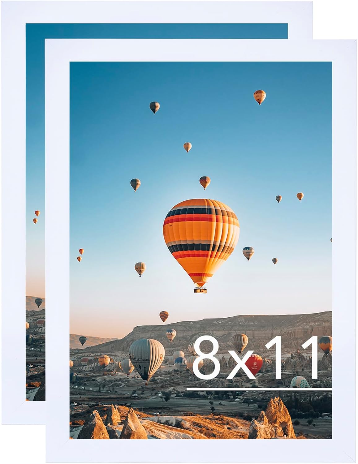 Amazon.com - JCJMY 8x11 Picture Frame Set of 2 White for Wall Hanging ...