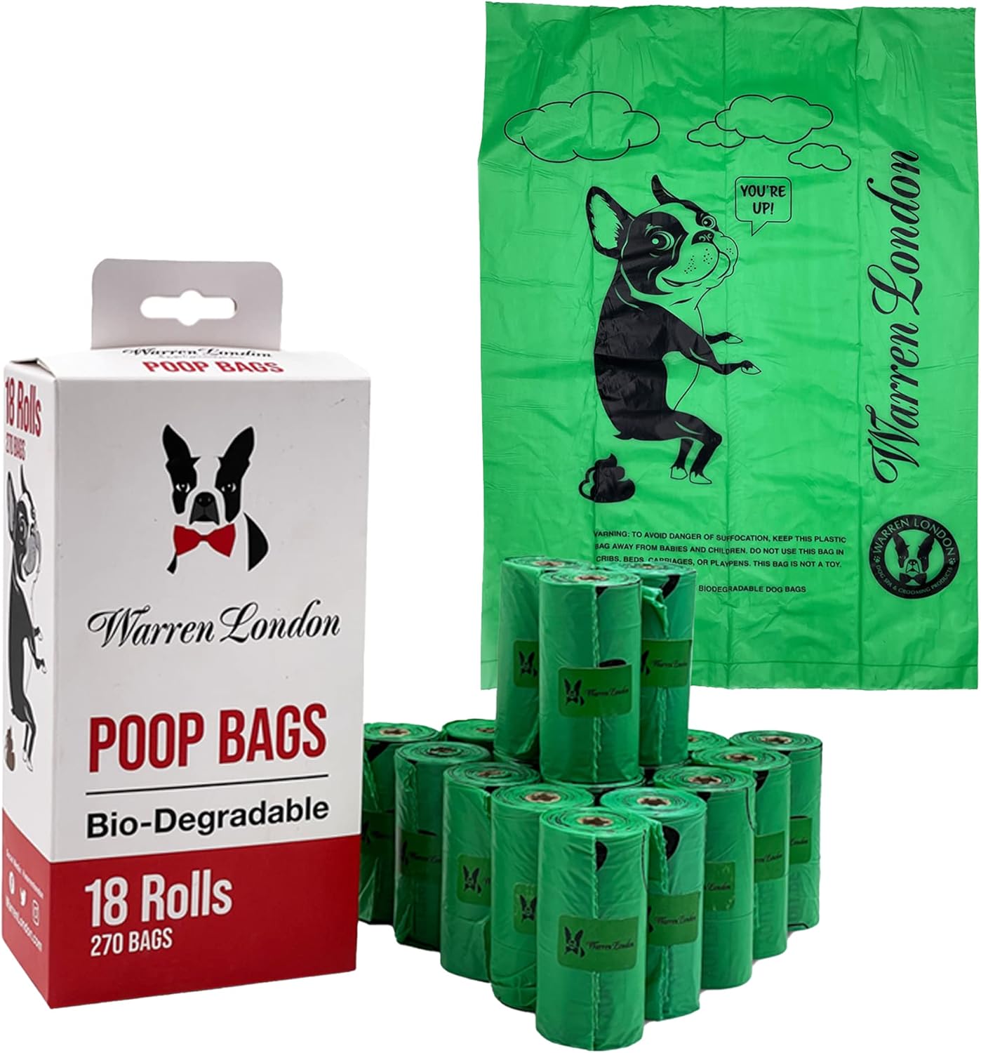 Amazon.com: Warren London Poop Bags For Dogs & Pets | Earth Friendly ...