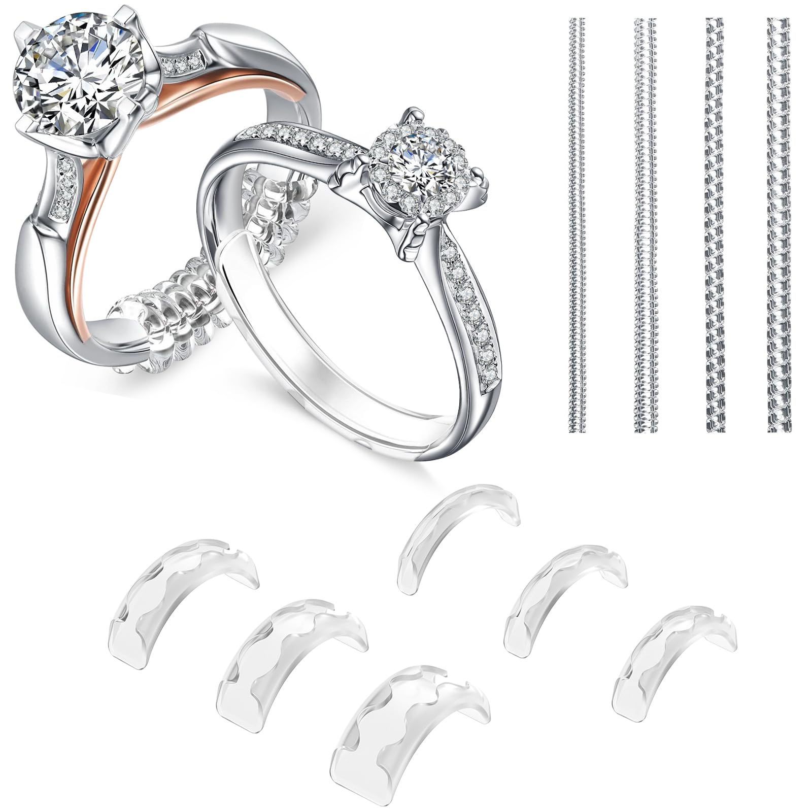 Amazon.com: Eiito Ring Sizers for Loose Rings Invisible Ring Size ...