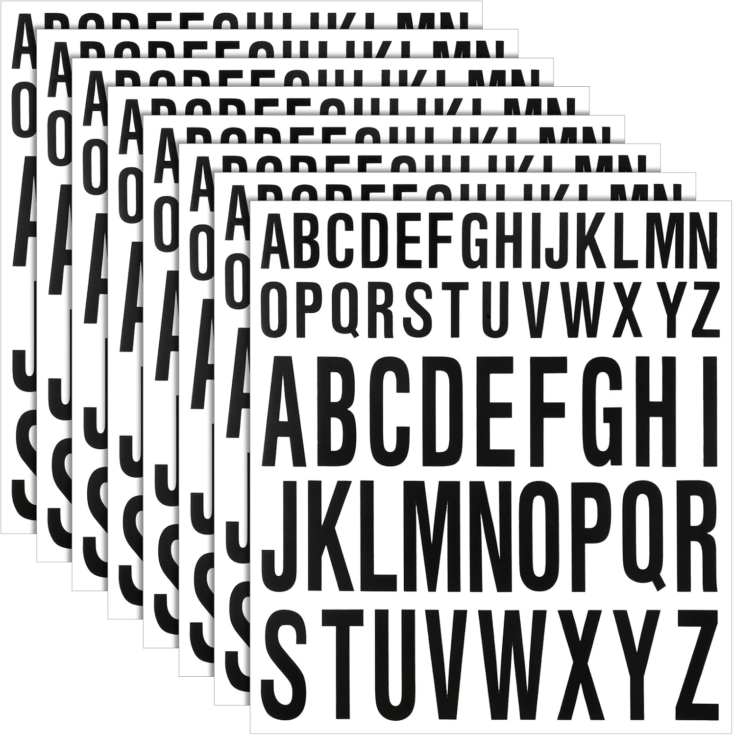 Amazon.com: Gersoniel 8 Sheet Letter Stickers Vinyl Alphabet Stickers ...
