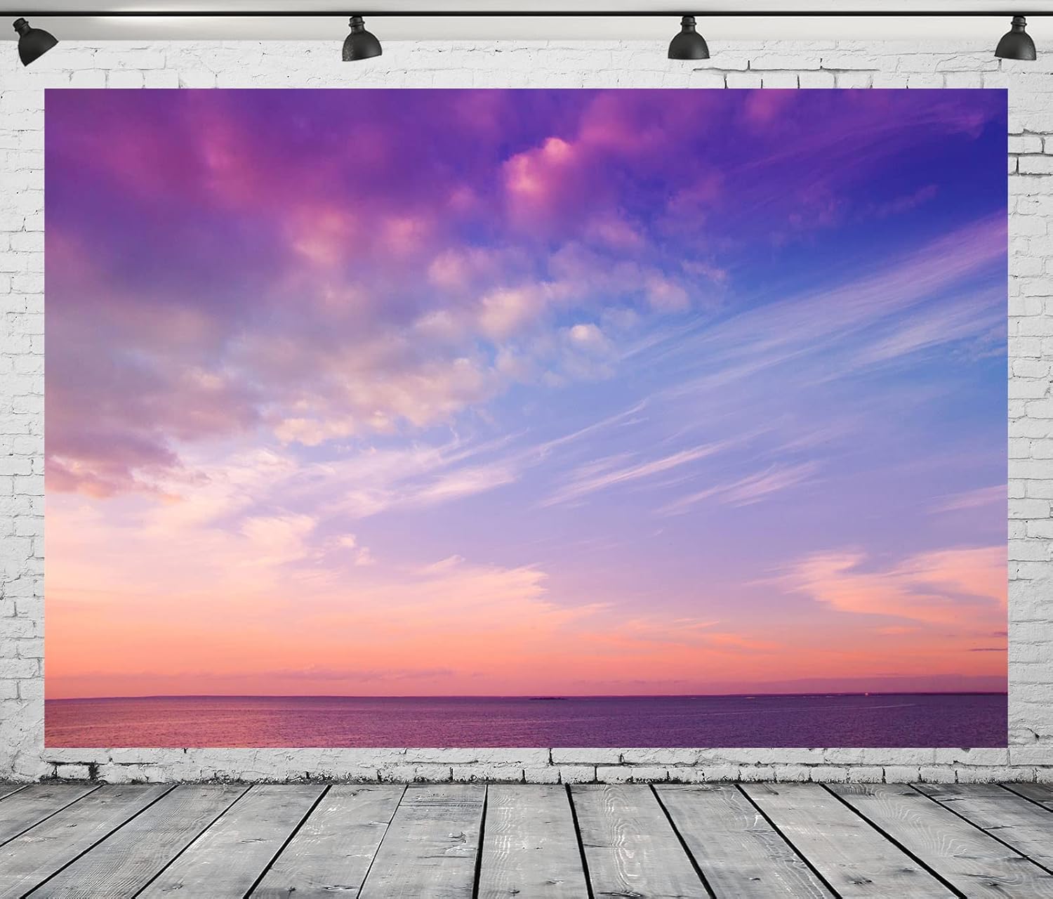 Amazon.com : CORFOTO 7x5ft Fabric Colourful Sky Backdrop Red Cloud Sky ...