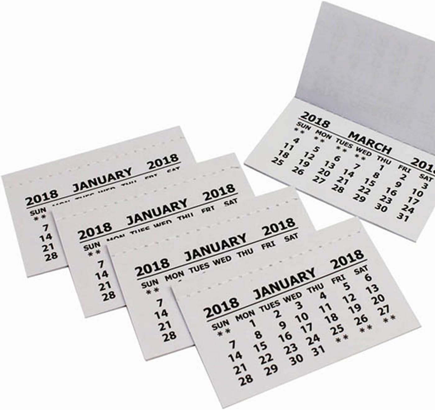 50 x Tear off calendar tabs for make your own craft projects for 2018 ...