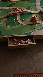 Amazon.com: KidKraft Double-Sided Wooden Train and Activity Table with ...