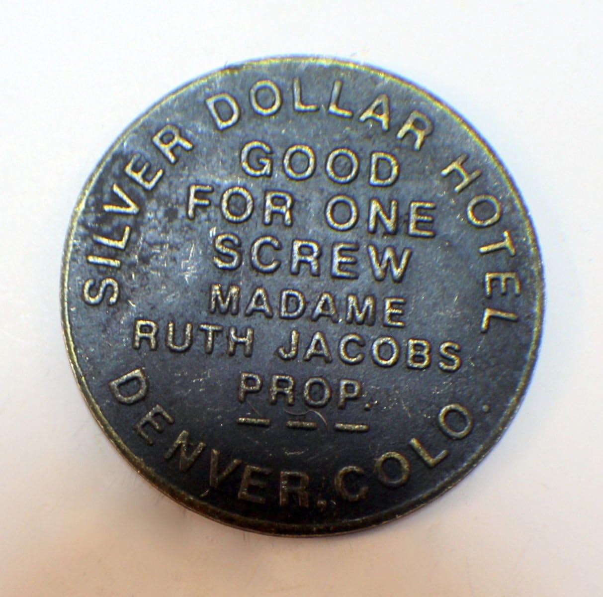 Silver Dollar Hotel Solid Brass Brothel Token : Amazon.ca: Toys & Games