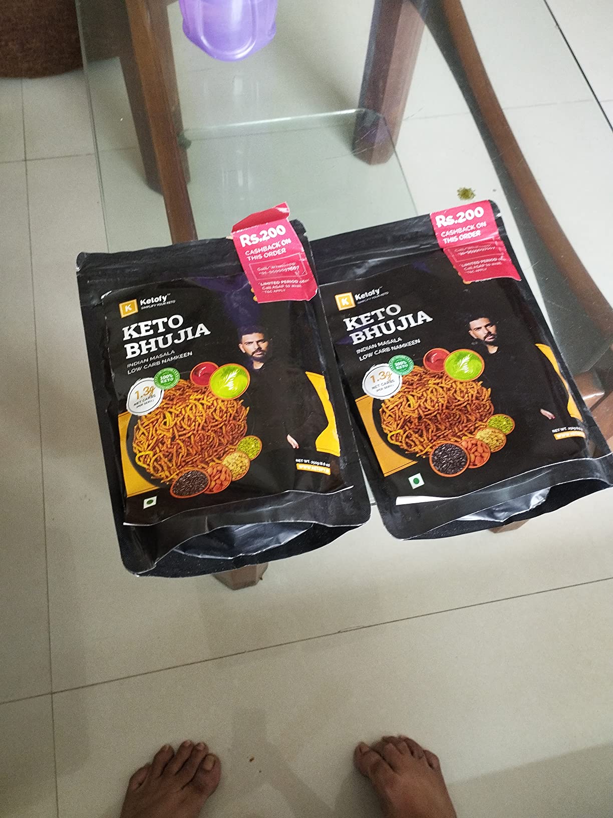 Ketofy - Keto Bhujia (2x250g) | Ultra Low Carb Namkeen | Keto Snacks ...