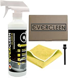 EVERCLEEN Vinyl Record Cleaner Pro diskrengöring 500 ml mikrofiberduk ...