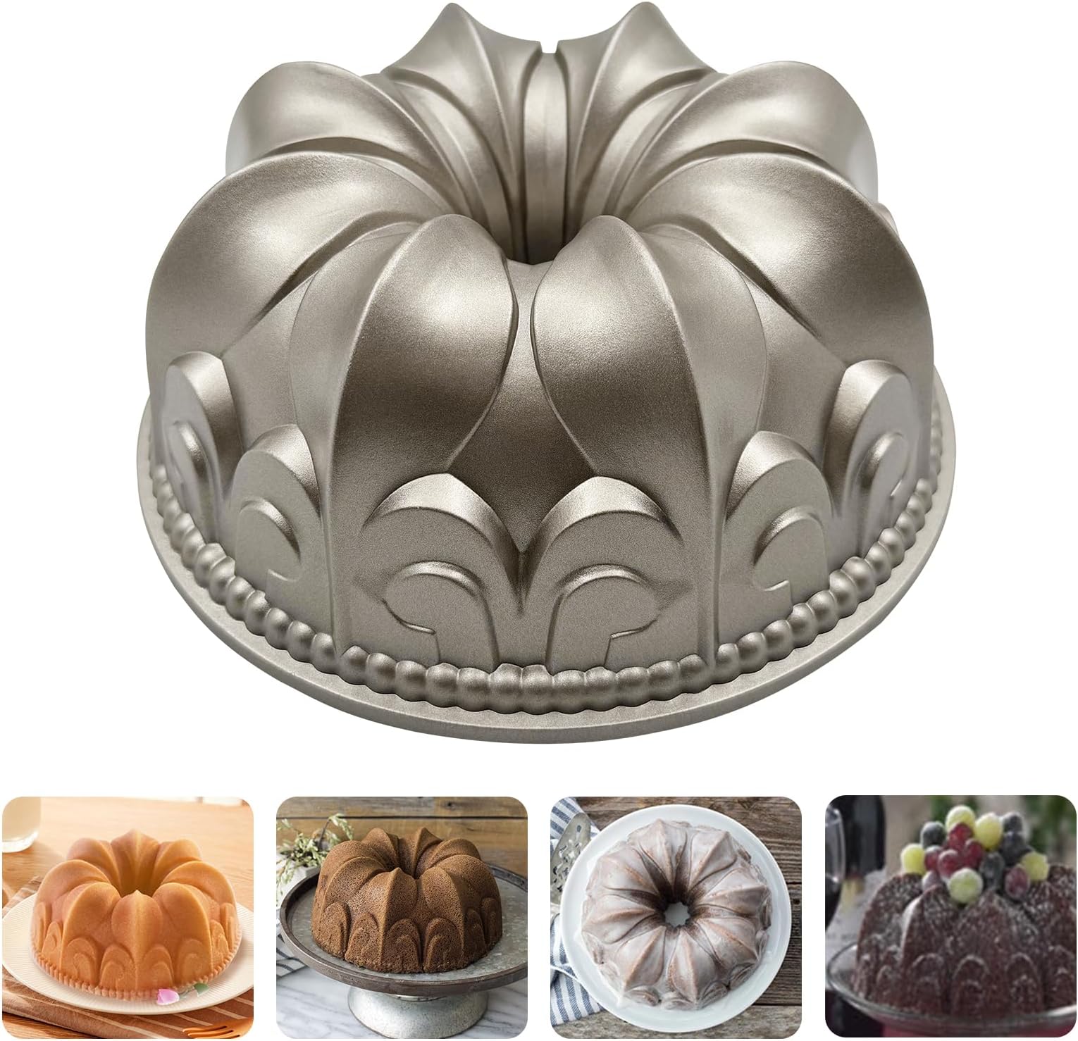 Amazon.com: WBJKZJD Charlotte Cake Mold Aluminium Kitchen Accessories ...