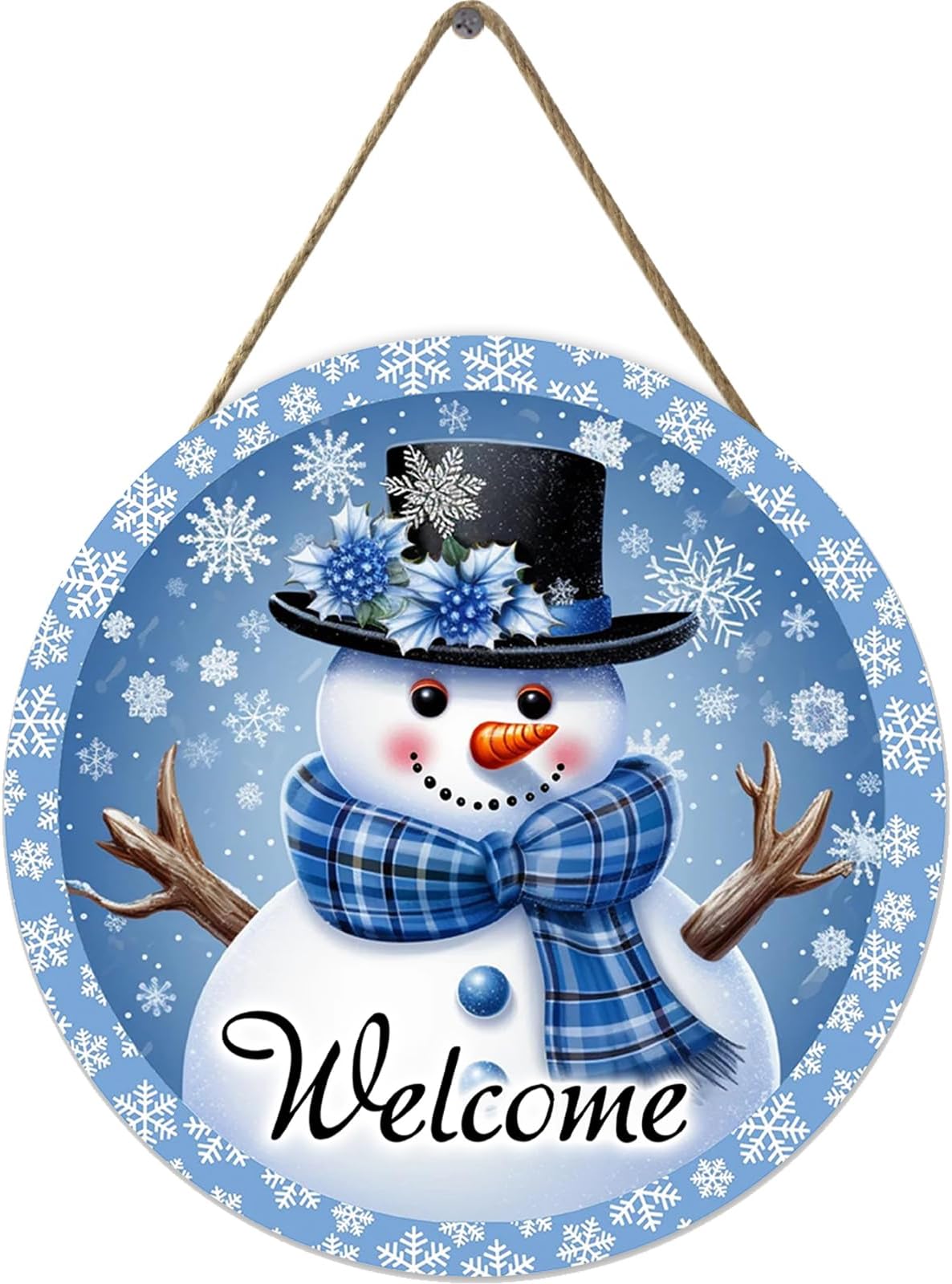 Amazon.com: Round Metal Tin Sign Rustic Wall Decor Wall Plaque ...