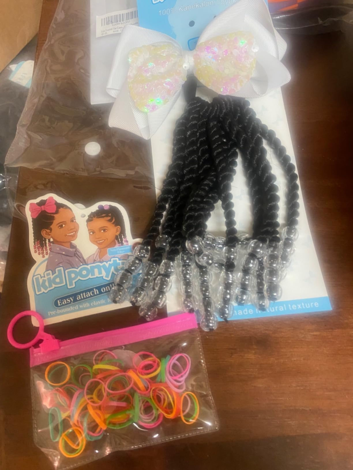 Amazon.com : Kids Ponytail Hair Extension Braid Girls Braided Ponytail ...