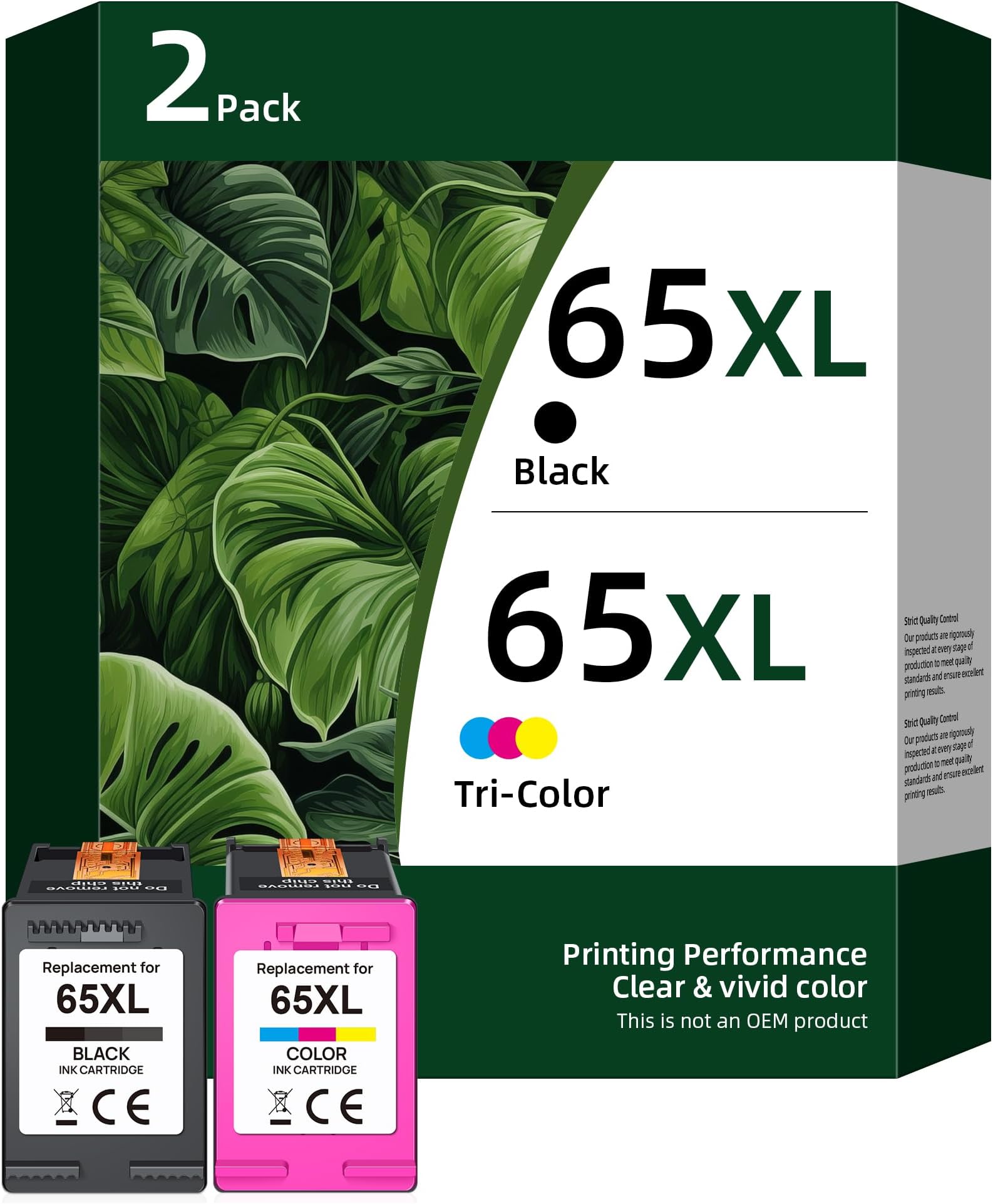 Amazon.com: 65XL Ink Cartridges Black Color Combo Pack (3Pack, 2Black ...