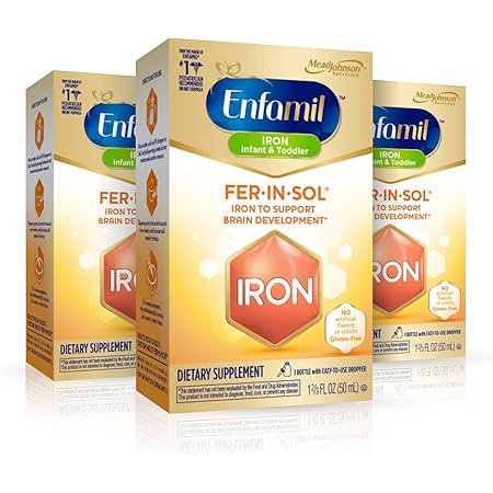 Amazon.com: Enfamil Fer-In-Sol Iron Supplement Drops for Infants ...