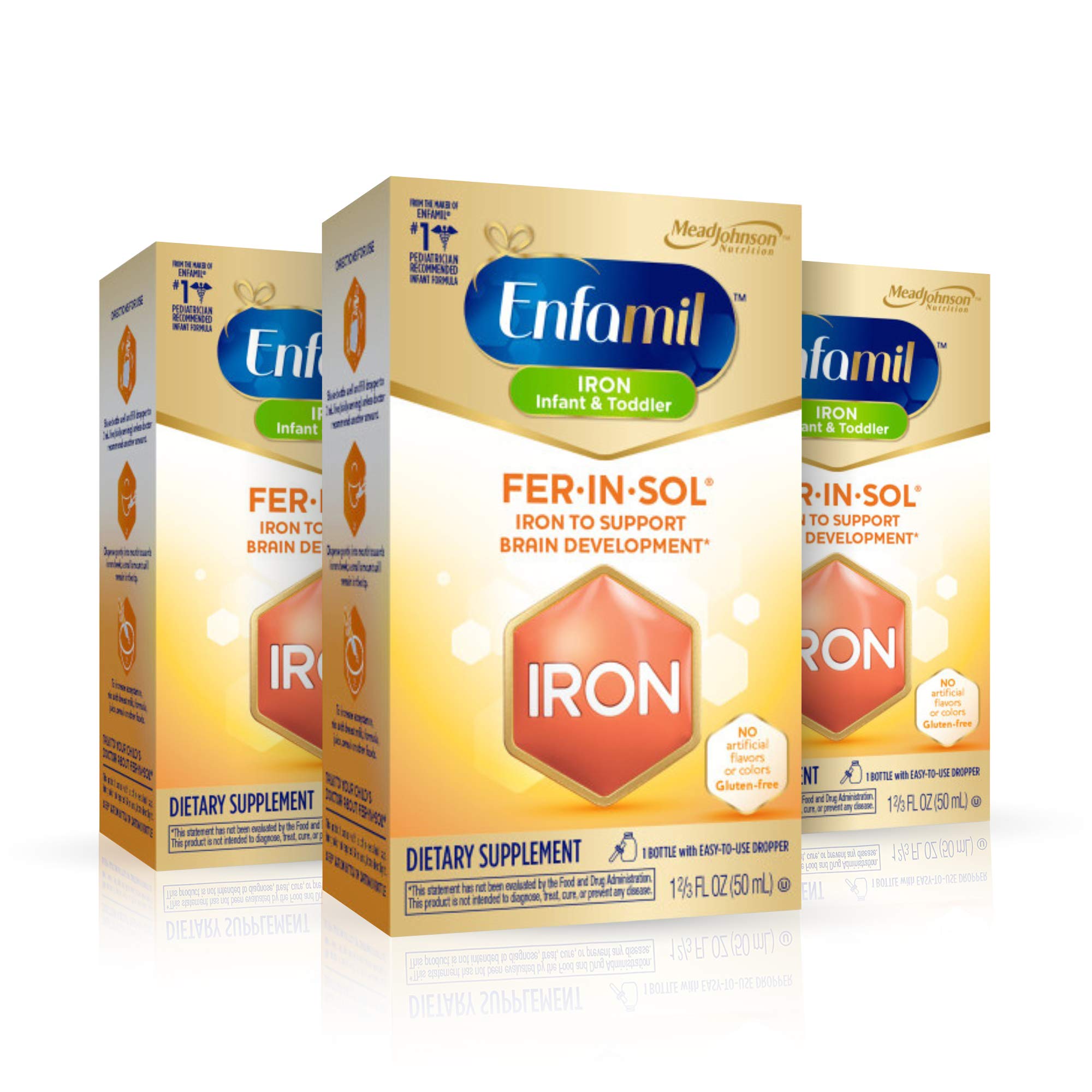 Buy Enfamil Fer-In-Sol Iron Supplement Drops for Infants & Toddlers ...
