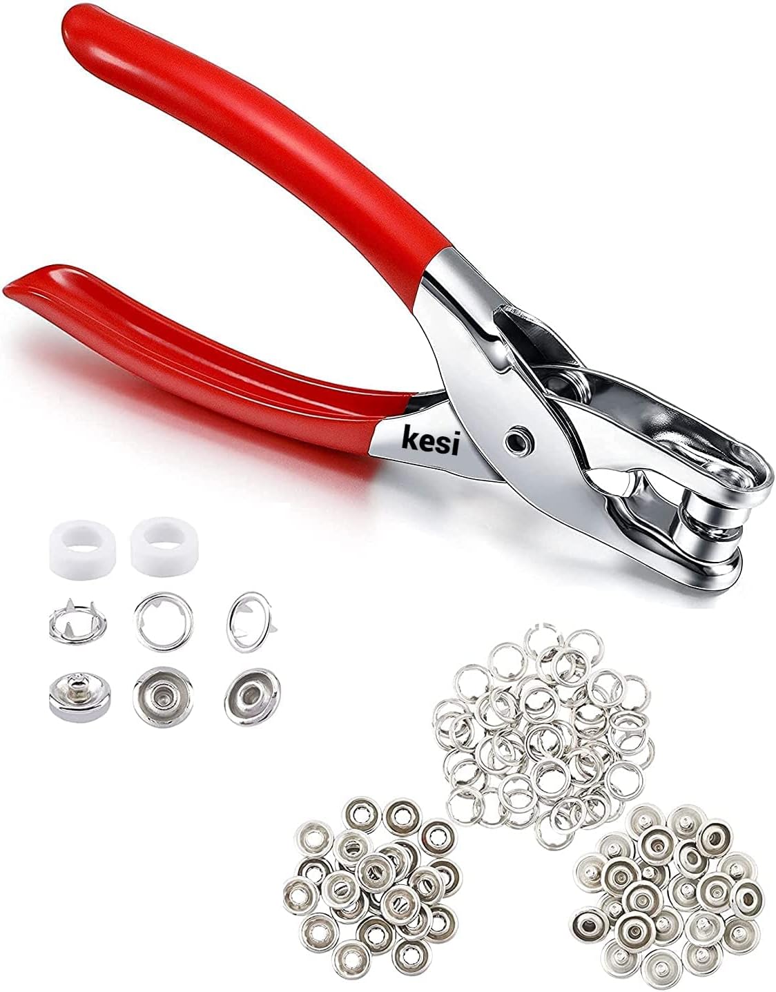 KESI ORNAMENTS 1/2 Inch Grommet Tool Kit, Leather Hole Punch Pliers ...