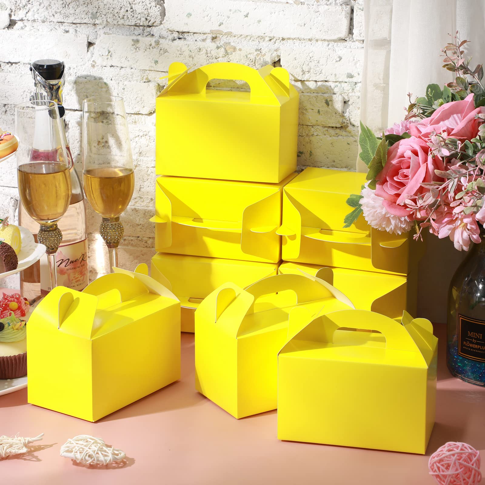 Snapklik.com : 36 Pcs Party Favor Treat Boxes, Goodie Candy Gable Paper ...