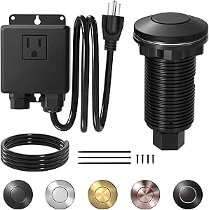 Joinfworld Garbage Disposal Air Switch Kit Waterproof Garbage Disposal ...