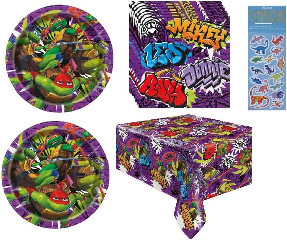 Amazon.com: TMNT Teenage Mutant Ninja Turtles Birthday Party Supplies ...