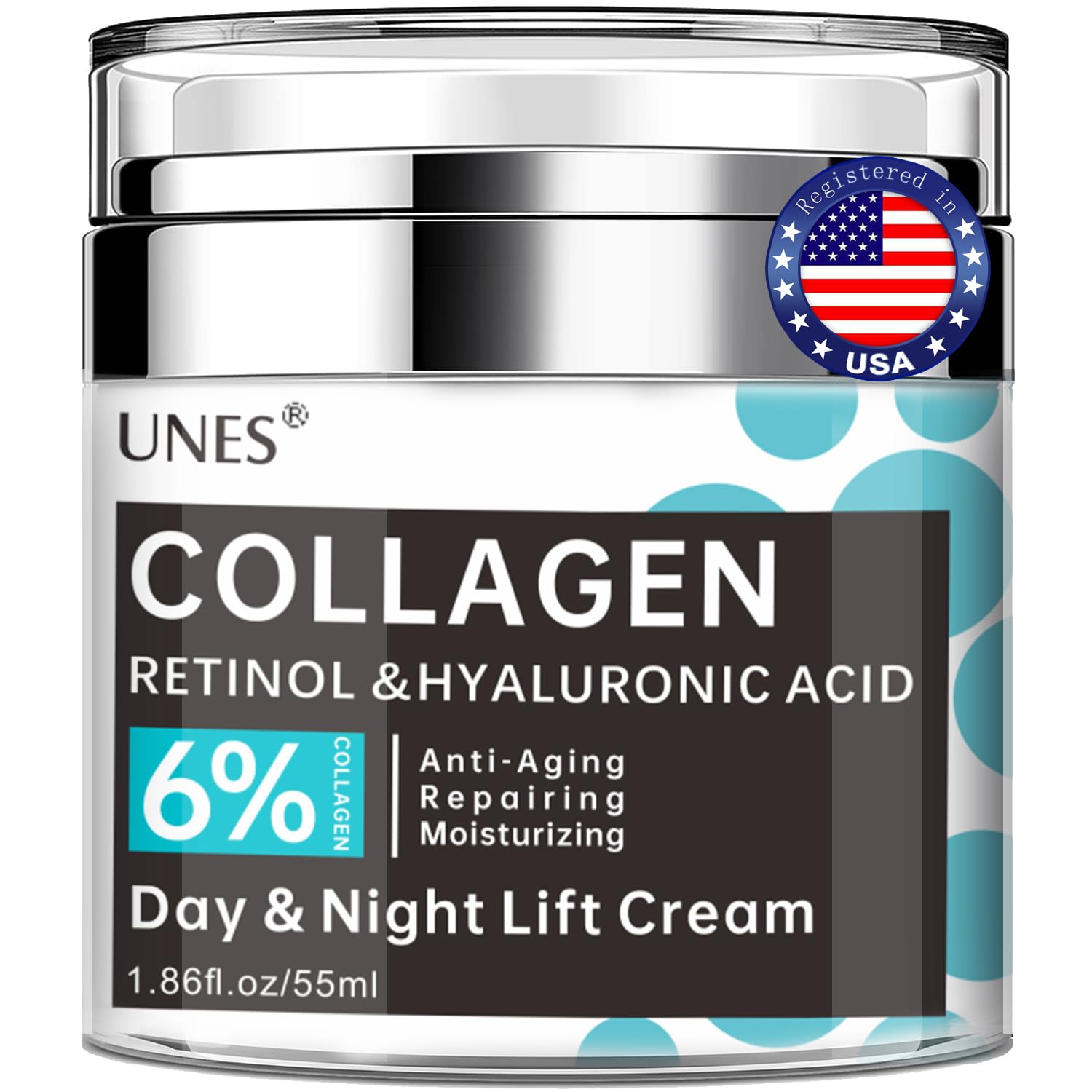 Amazon.com: Unes Repair Face Moisturizer Cream with Squalane, Anti ...