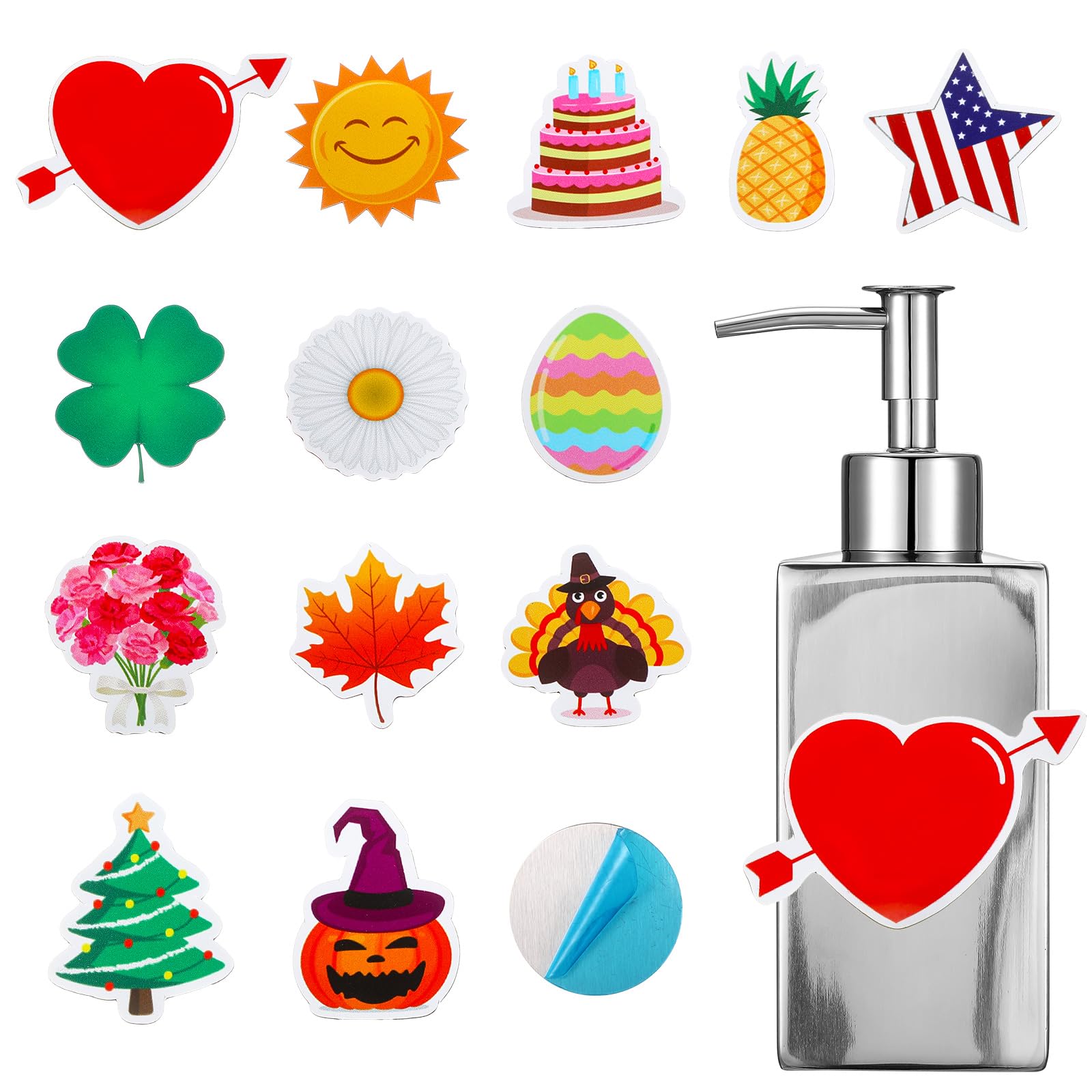 Amazon.com: Teenyyou Seasonal Holiday Soap Dispenser with 14 ...