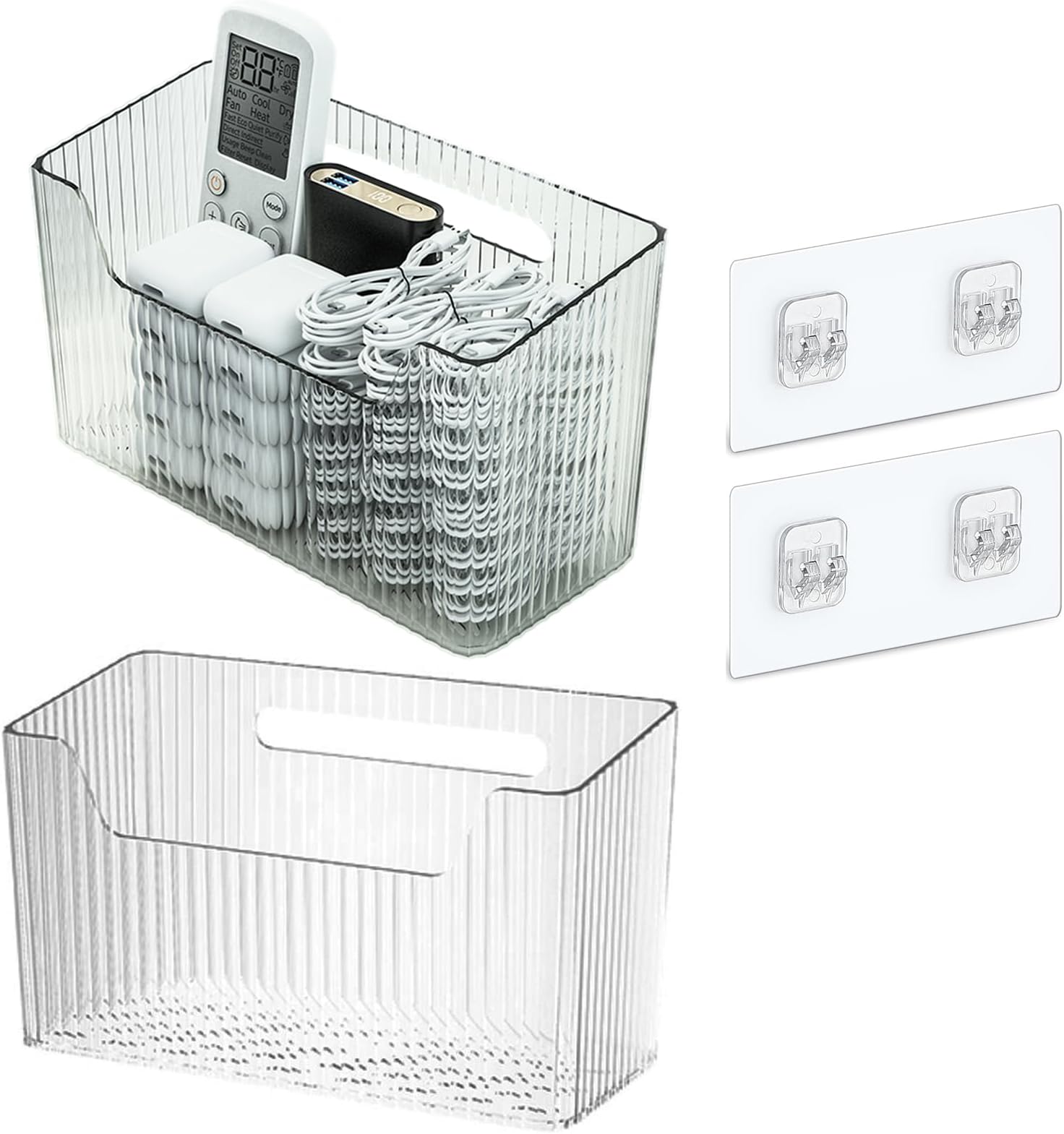 Amazon.com - mDesign Plastic Over Cabinet Door Storage Organizer Bin ...
