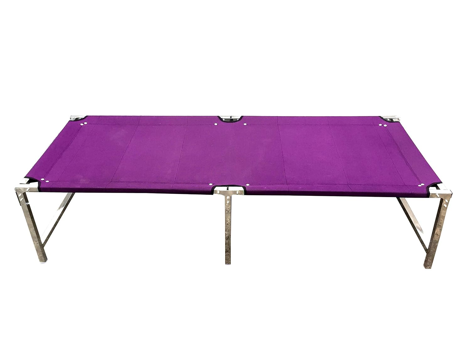 Gitesh Stainless Steel Folding Bed for Sleeping Guest Single Portable ...