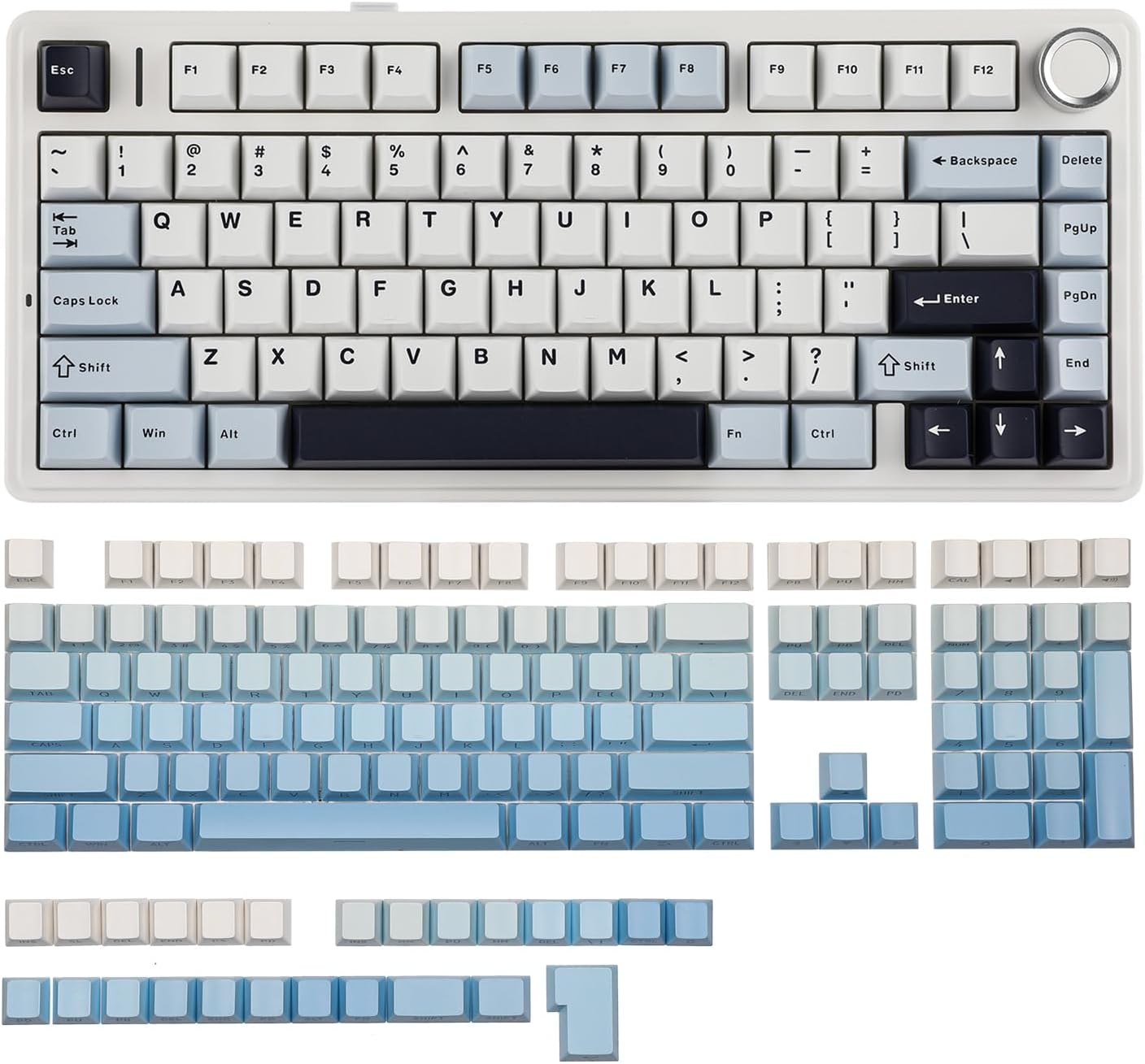 Amazon.com: EPOMAKER x Aula F75 Gasket Mechanical Keyboard with Five ...