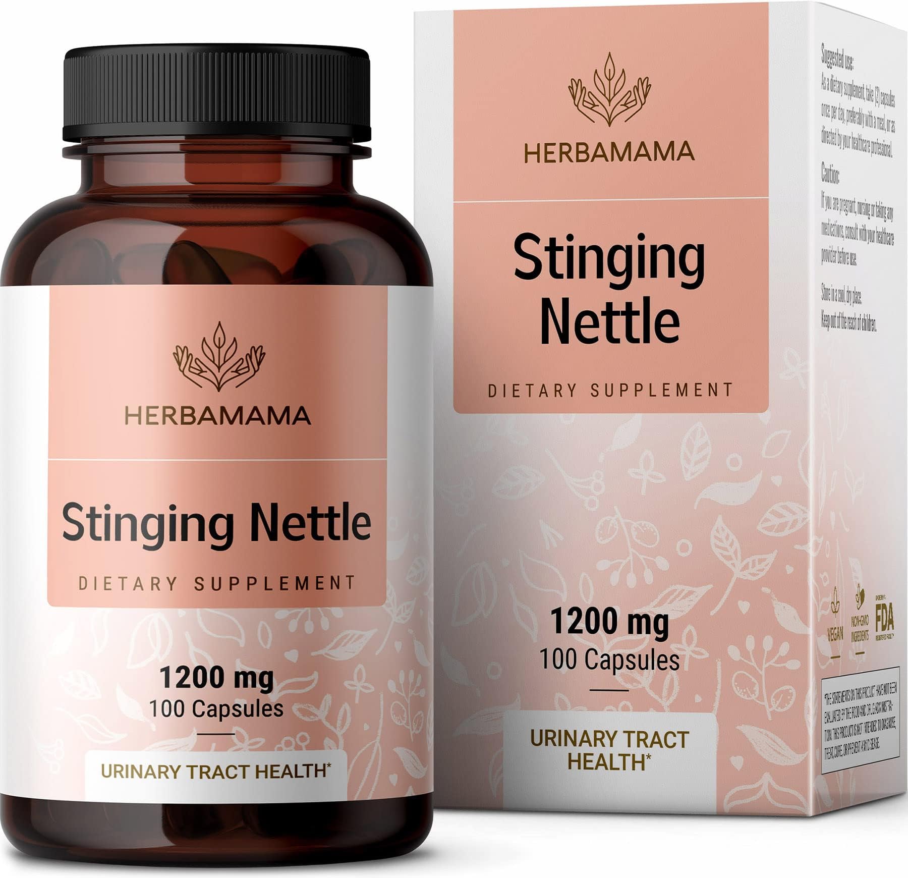 Amazon.com: HERBAMAMA Stinging Nettle Root Capsules - Organic Stinging ...