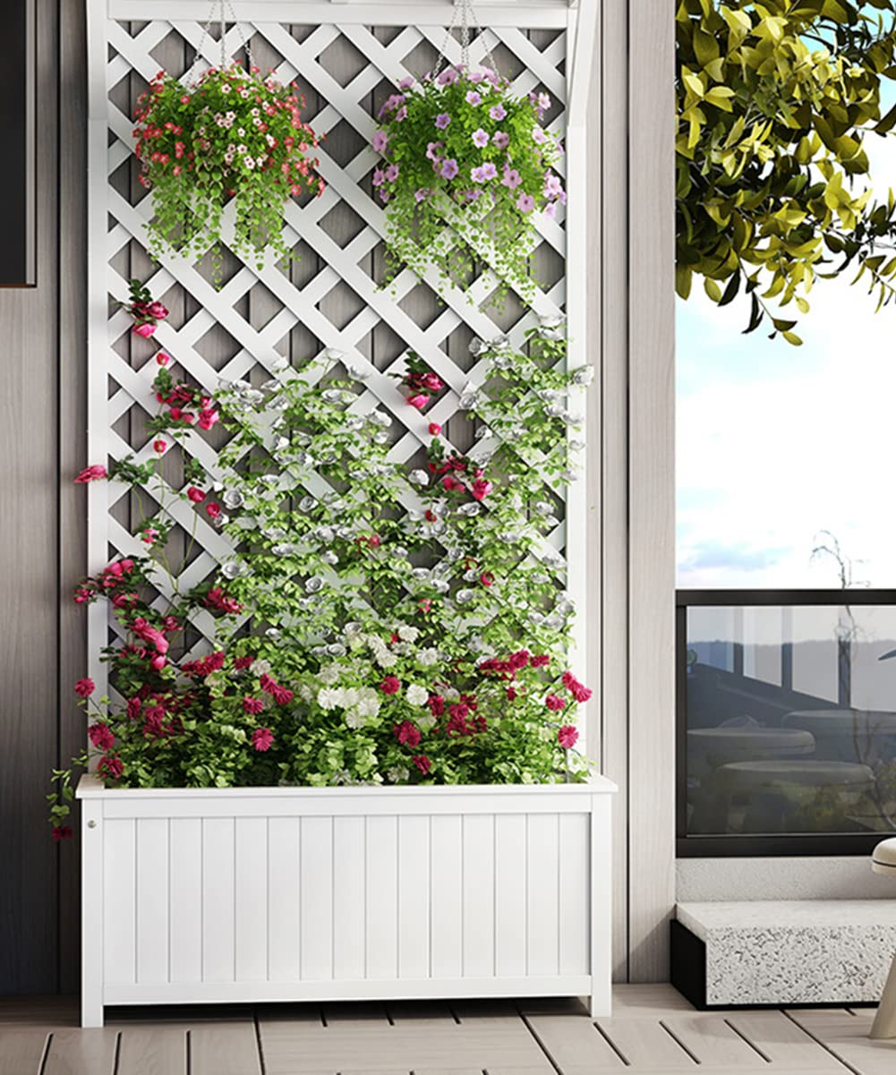 Vertical Shadow Box With Lattice Design