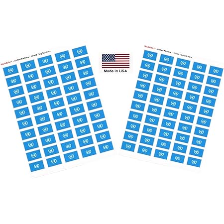 Amazon.com : Made in The USA! United Nations Sticker Set with Country ...