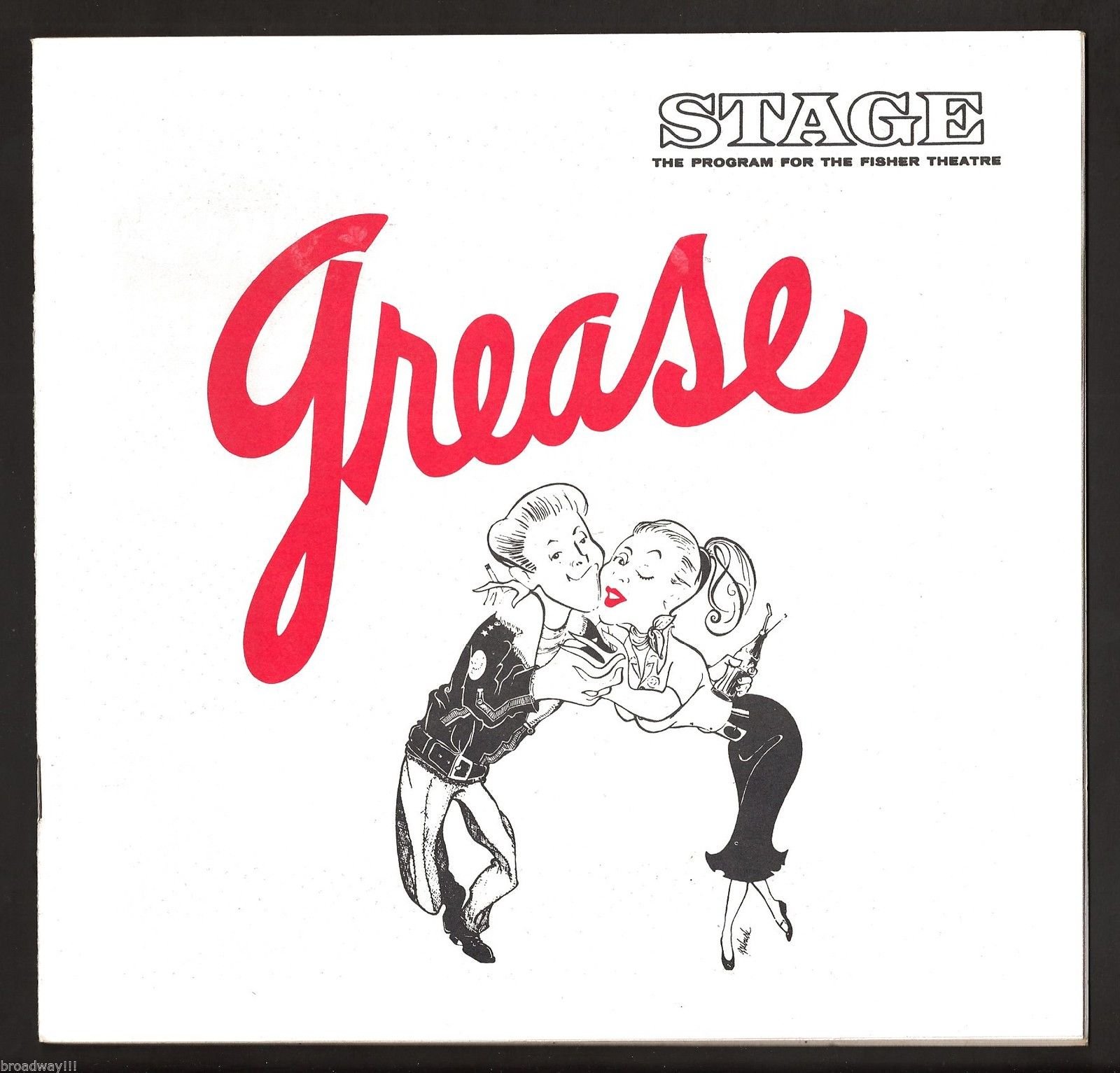 Grease Broadway Playbill