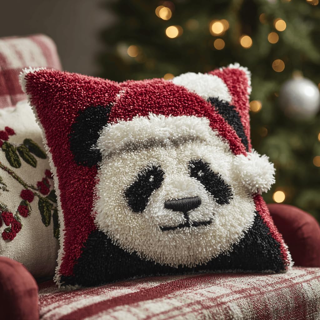 ANSIWEIGO Complete Christmas Latch Hook Kit,Make-Your-Own Festive ...