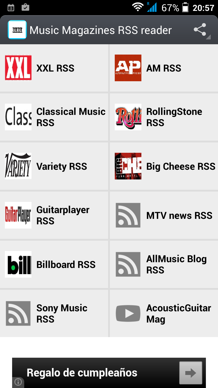 Music magazines rss reader - App on Amazon Appstore