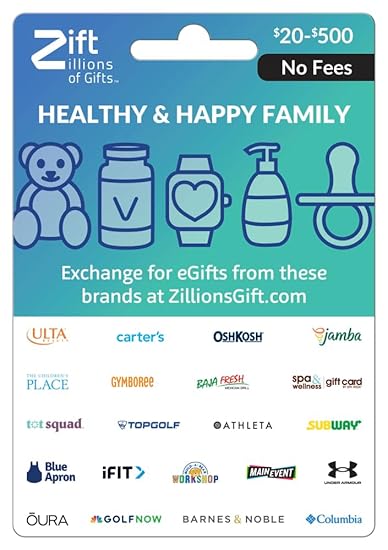 Amazon.com: Zift Zillions Happy & Healthy Family Shopping Gift Card ...