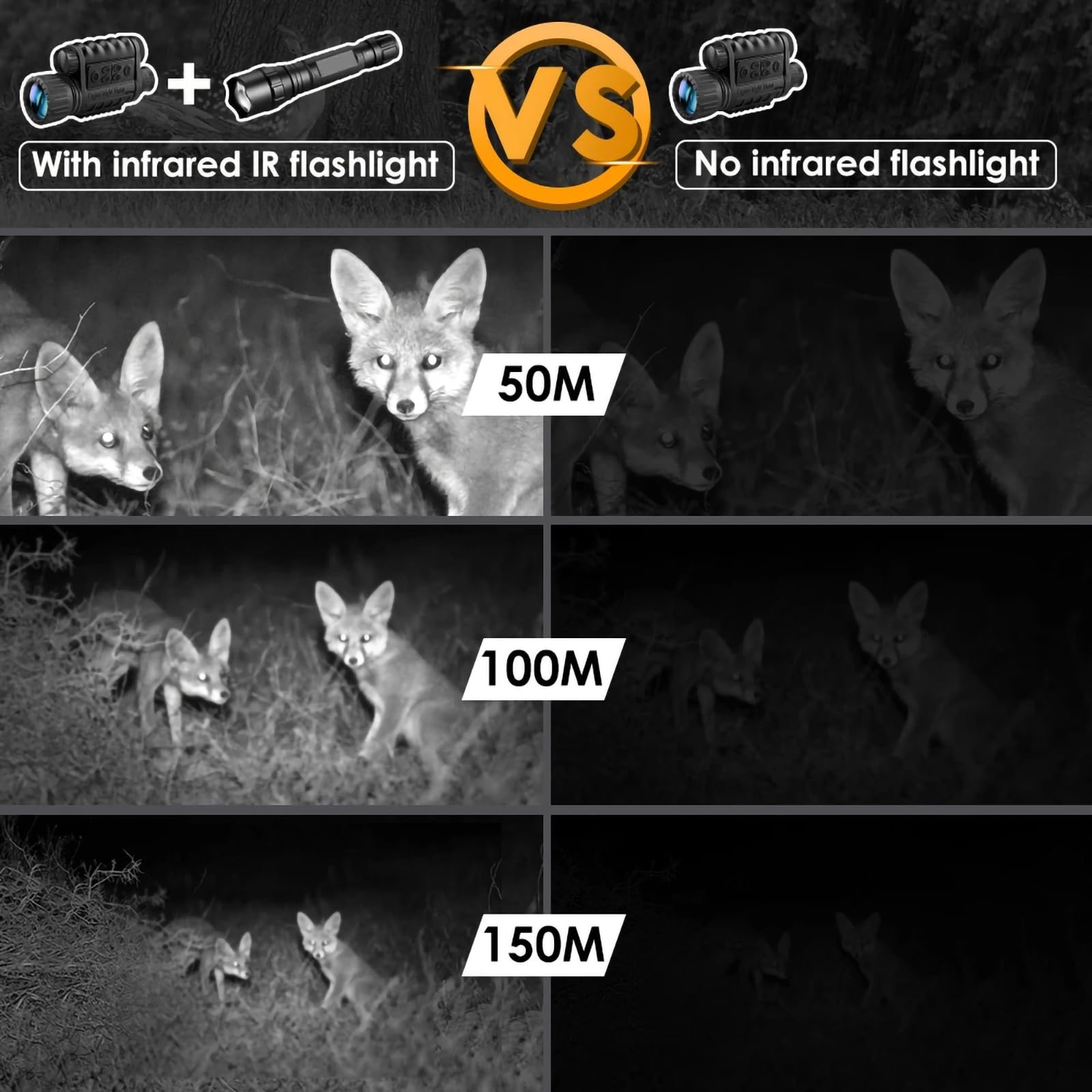 Snapklik.com : WINDFIRE IR Flashlight 850nm For Night Vision, LED ...