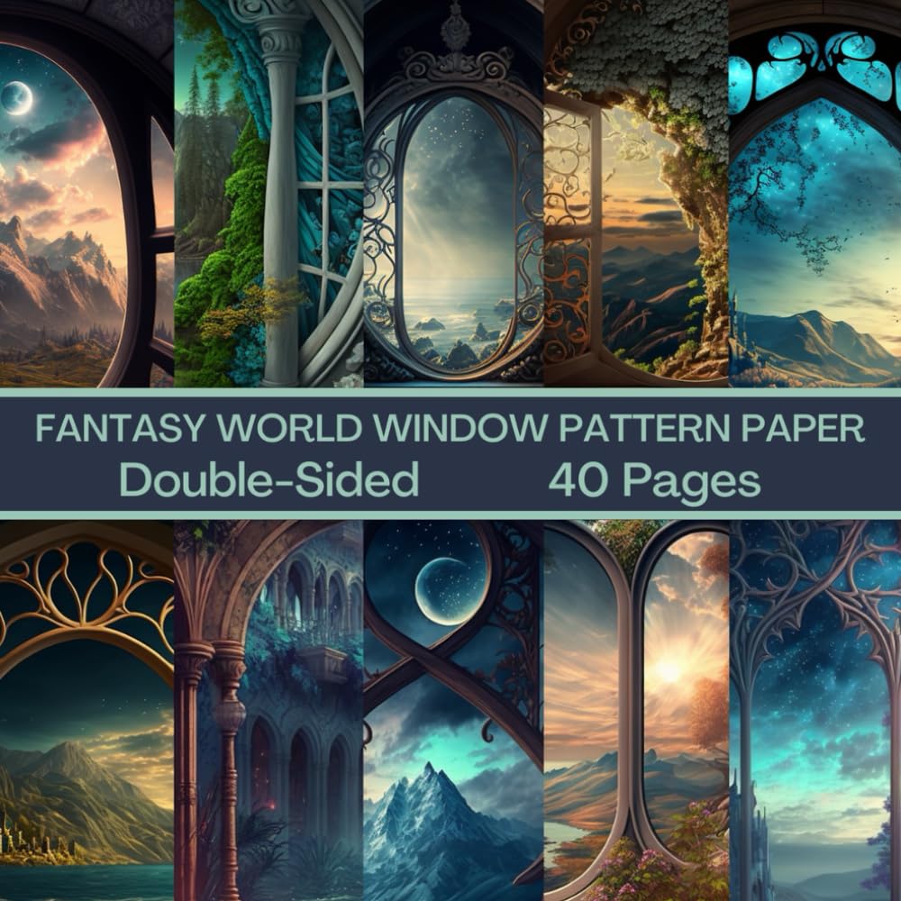Fantasy World Window Scrapbook Paper 40 Pages 20 Sheets: Double Sided ...