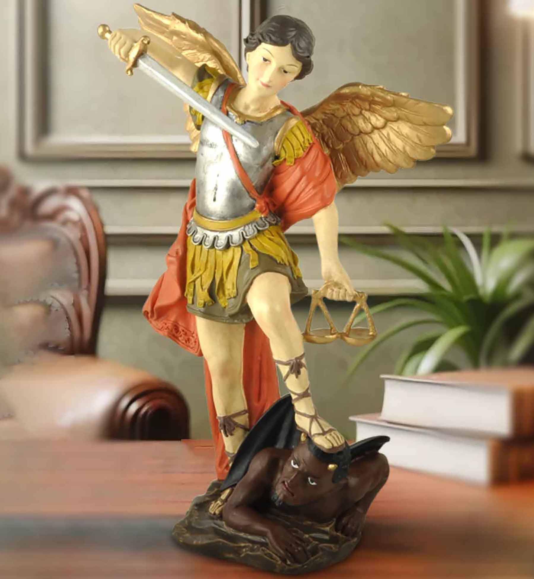 Snapklik.com : 11.41 Inch Saint Michael Archangel Statue - Beautiful ...