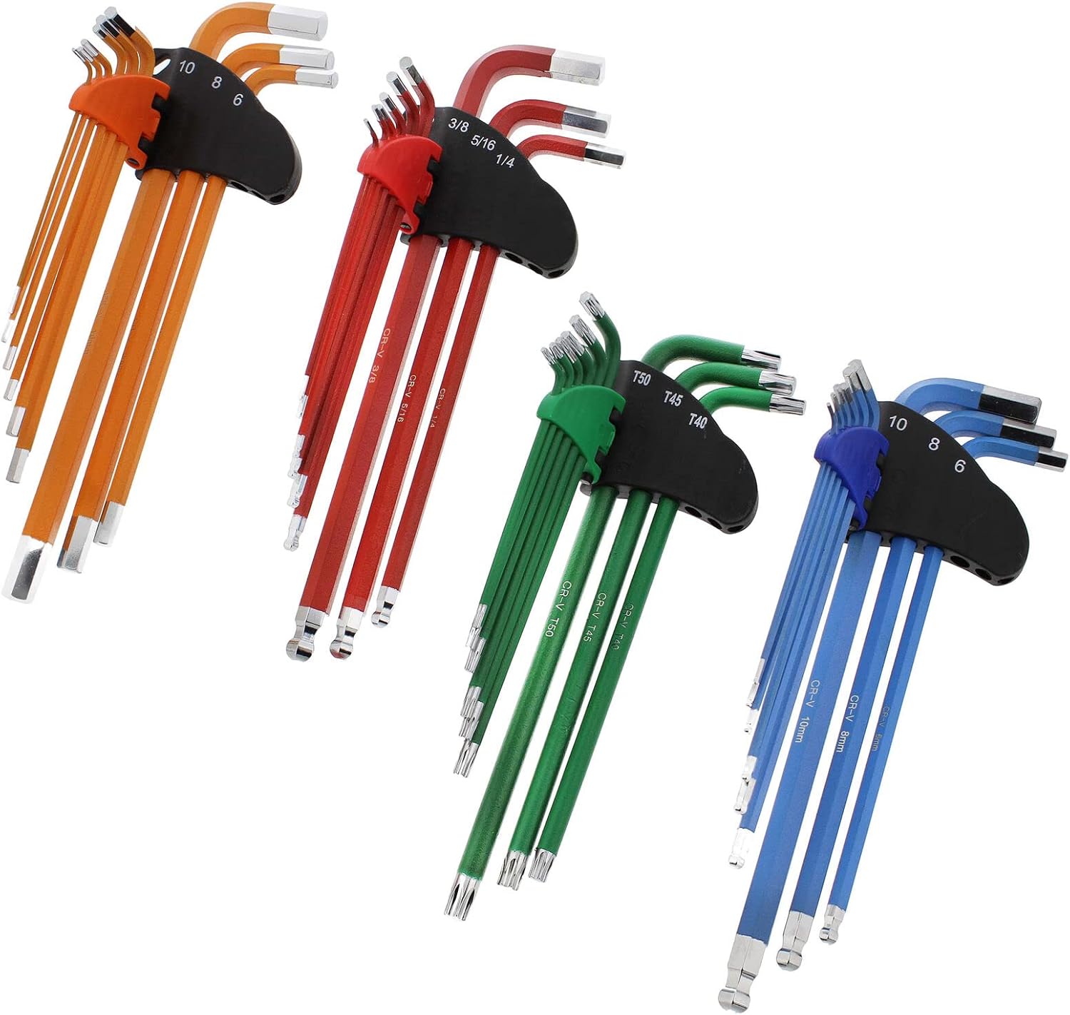 Pocket Allen Key Sets - 4pk Torx, Hex, and Ball End Allen Wrench Kits ...