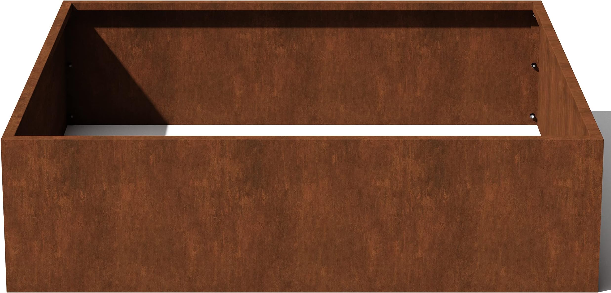 Amazon.com: Worth Garden Heavy Duty Corten Steel Raised Garden Bed Kit ...