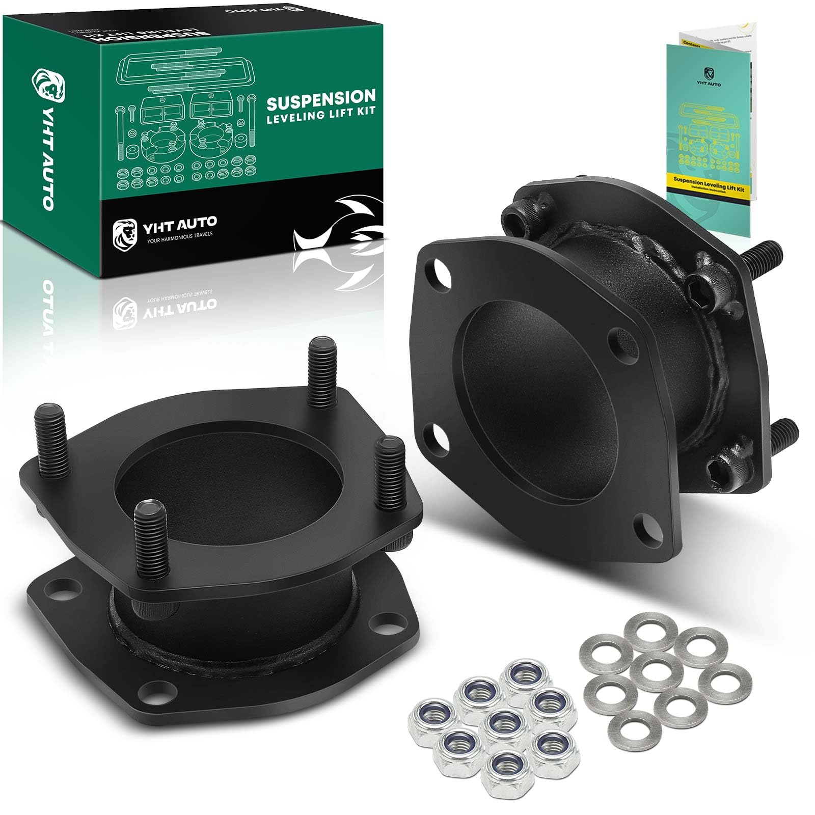 Amazon.com: YHTAUTO 2.5 inch Front Leveling Strut Spacers w/Hardware ...