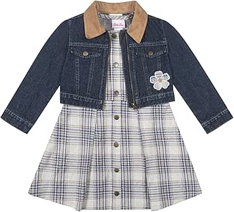 Amazon.com: Little Lass Girls Dress Set - 2 Piece Dress and Jacket ...