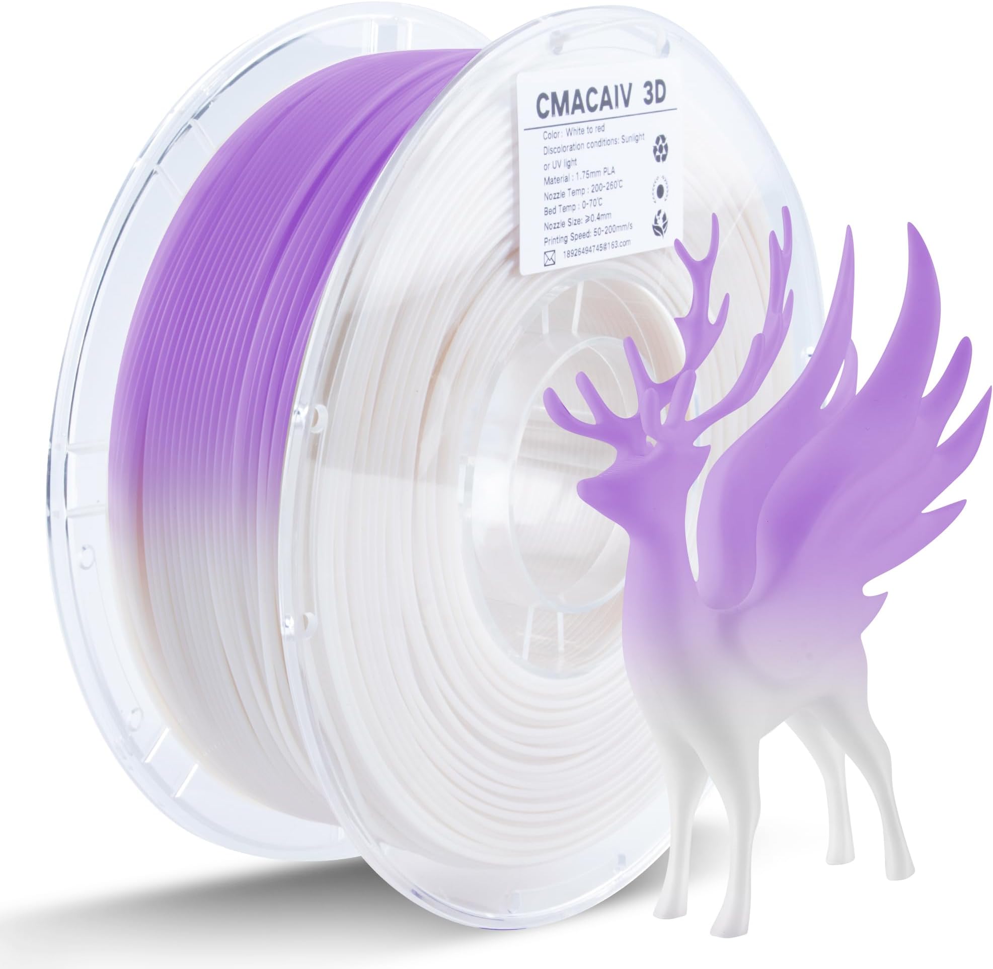Amazon.com: 2025 Upgrade PLA 3D Printer Filament, UV or Sunlight Color ...