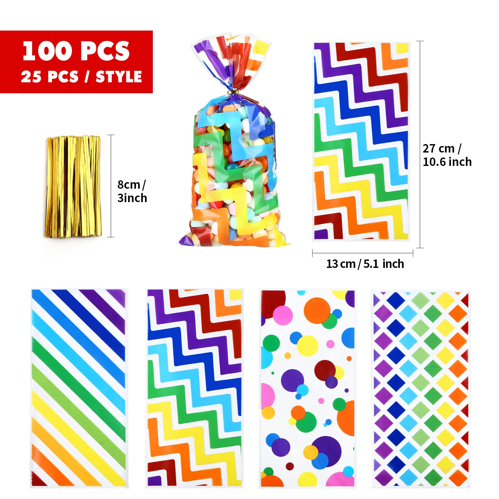 Rainbow Chevron Candy Buffet Labels Sprinkle Candy Buffet Sign