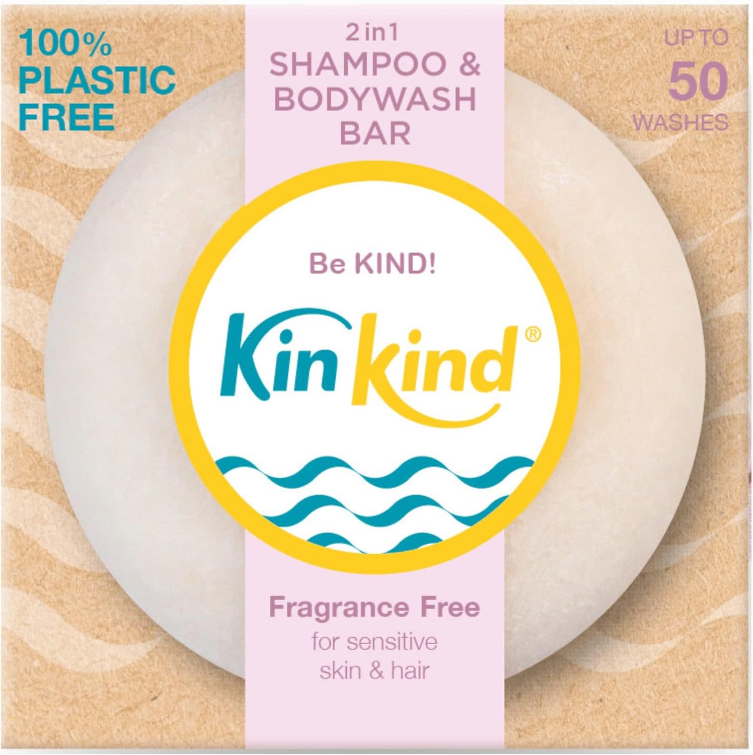 KinKind Shampoo Bar - Be KIND! Solid Shampoo & BodyWash Bar | Unscented ...
