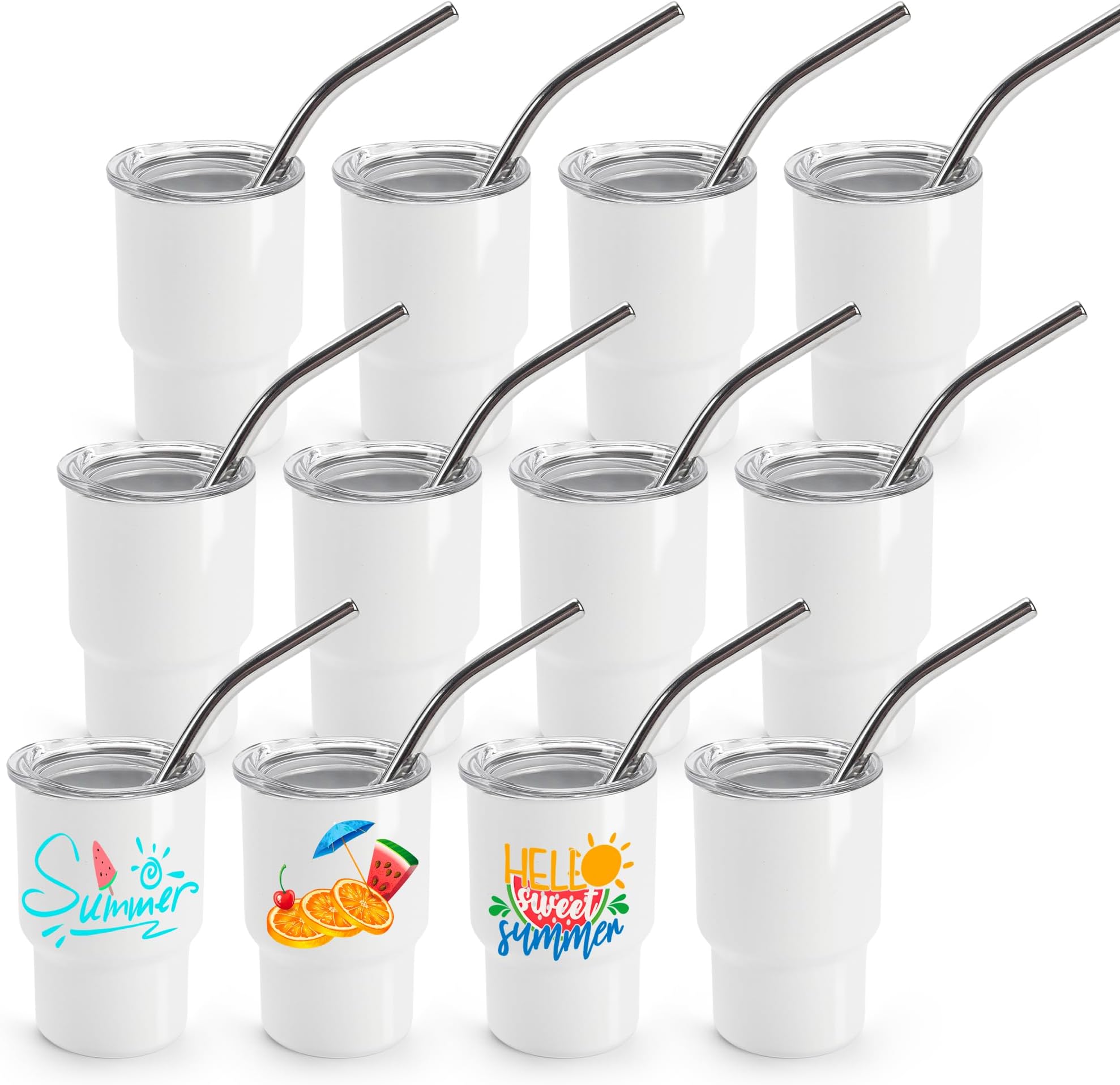 Amazon.com | YOUKE OLA 32 Pack Sublimation Shot Glasses Set Tumblers ...