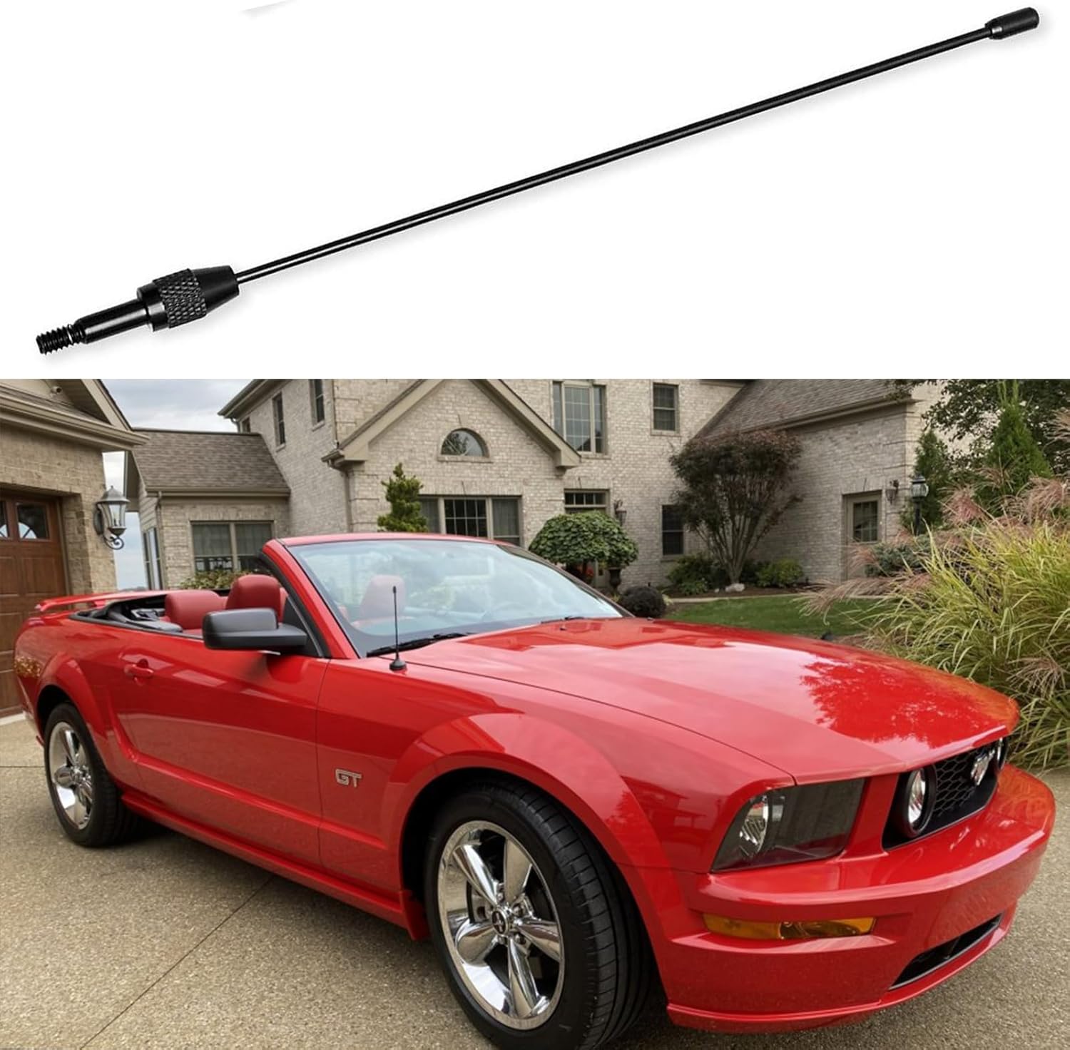 Amazon.com: KSaAuto Ford Mustang 1979-2009 Short Black Radio Antenna ...
