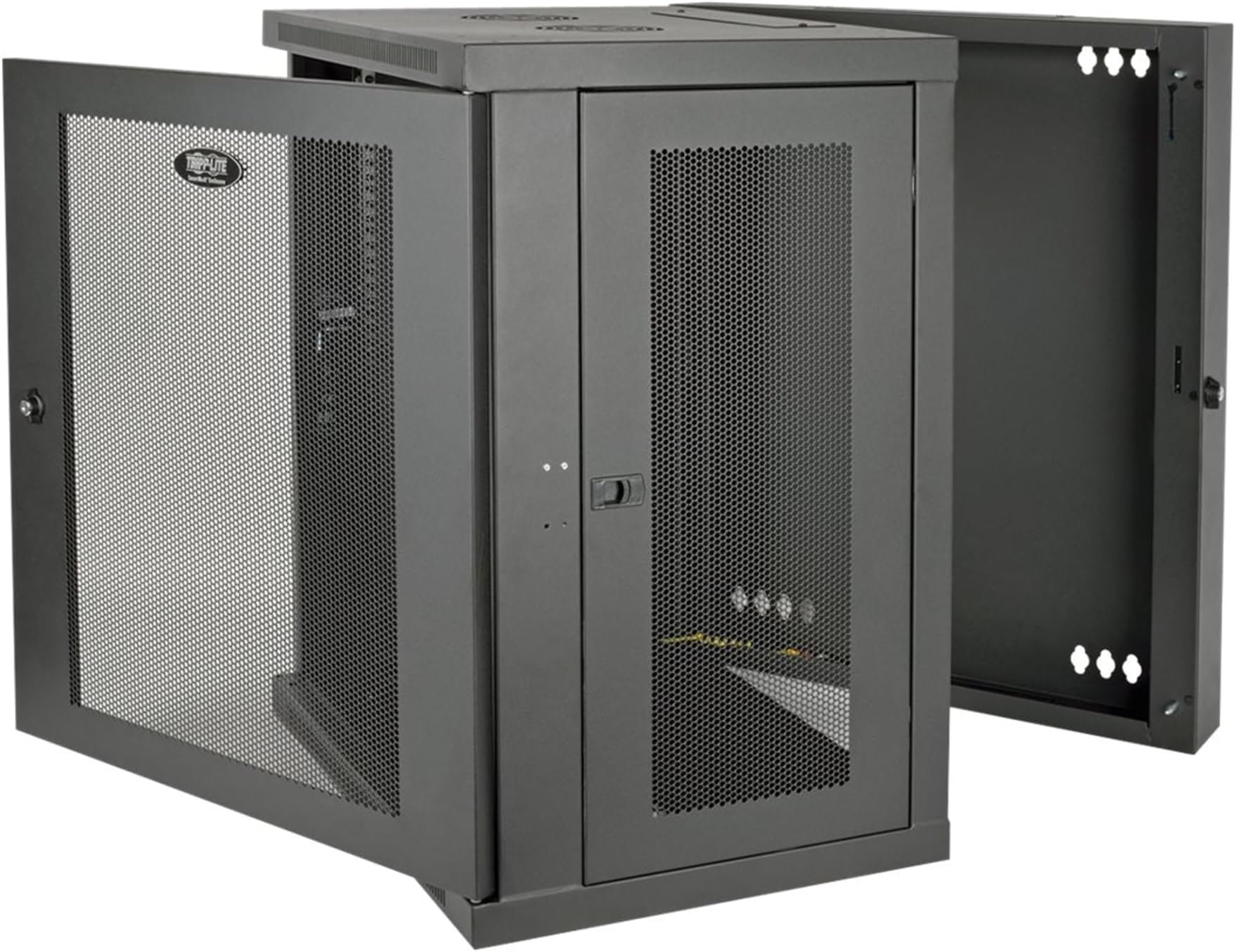 Amazon.com: Tripp Lite 15U Wall Mount Rack Enclosure Server Cabinet ...