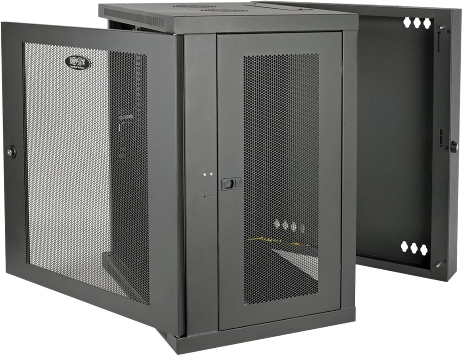 Amazon.com: Tripp Lite 15U Wall Mount Rack Enclosure Server Cabinet ...