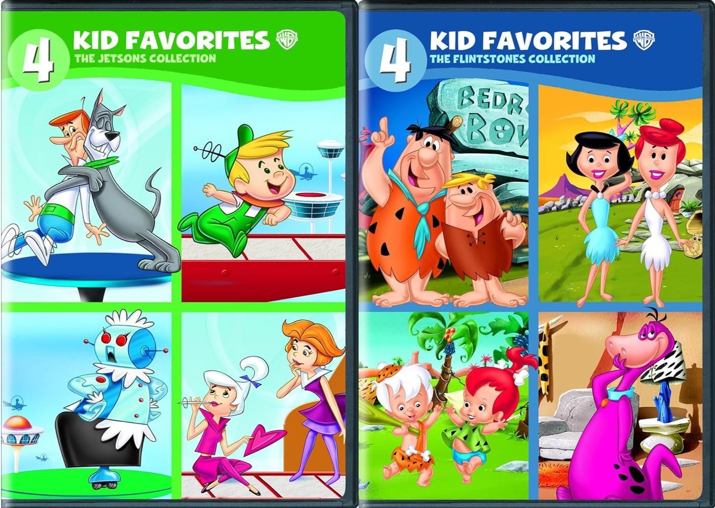 Amazon.com: 8 Kid Favorites: The Jetsons & The Flintstones [DVD, 4-Disc ...