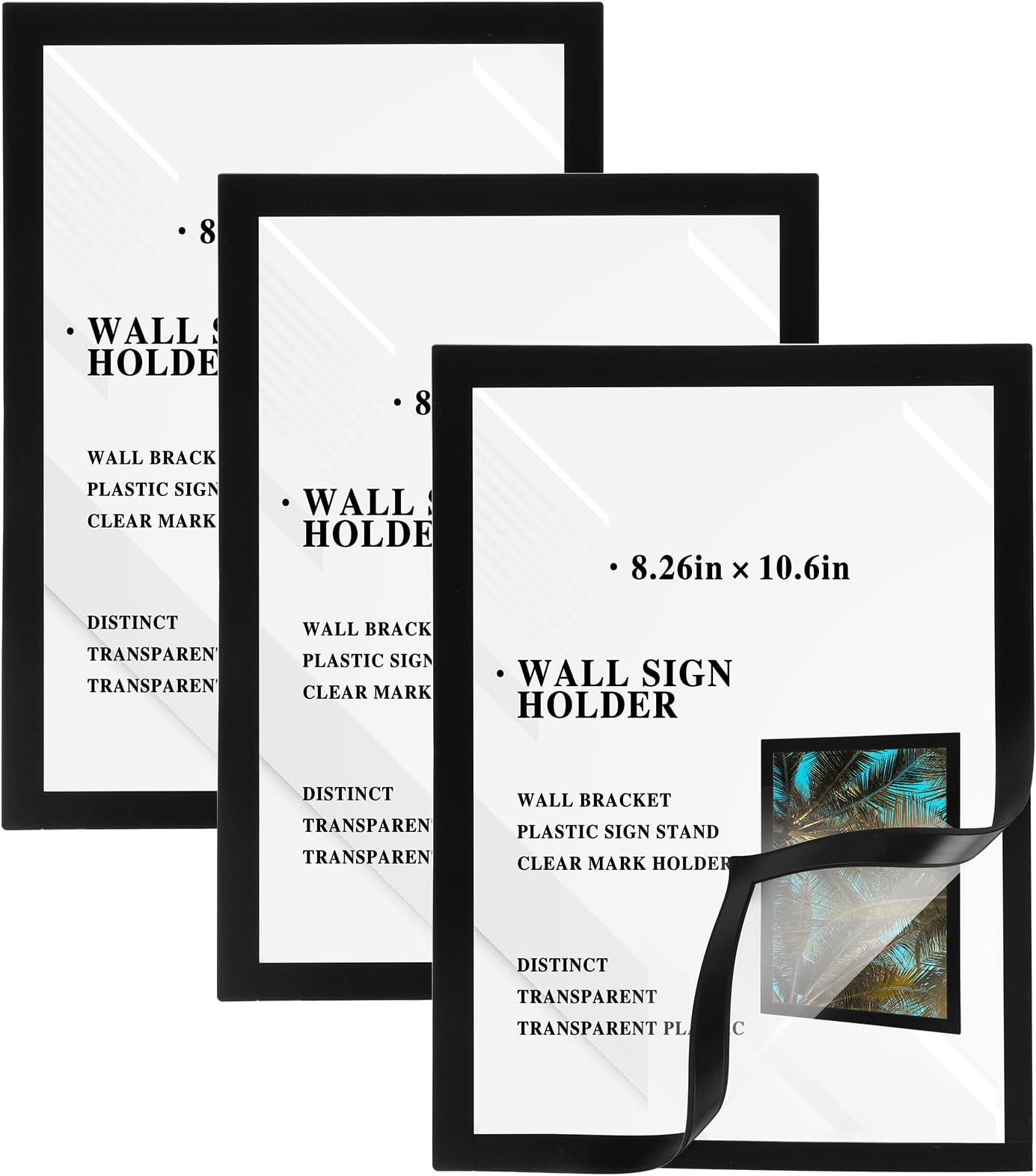 Amazon.com: Magnetic Sign Holder 8.5 x 11 inch Wall Mount, Sign Holder ...